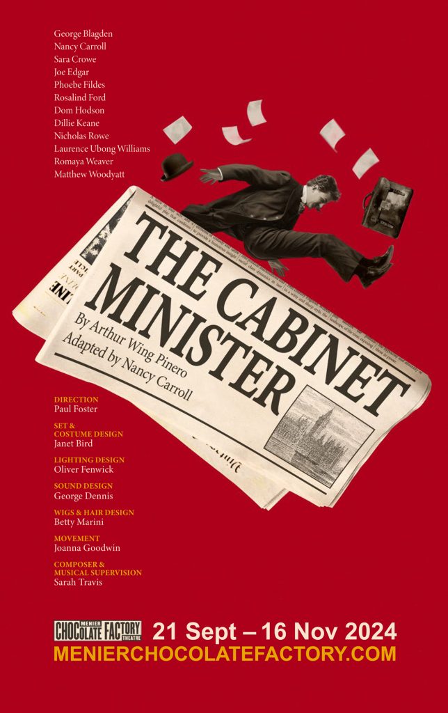 The Cabinet Minister - Poster | Menier Chocolate Factory